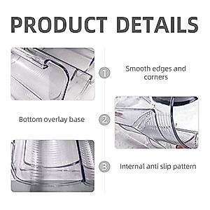 Lechay Plastic Stackable Water Bottle Holders, Water Bottle Organizer Wine and Water Bottle Organizer for Kitchen Cabinets Countertop (Plastic-1 PC)