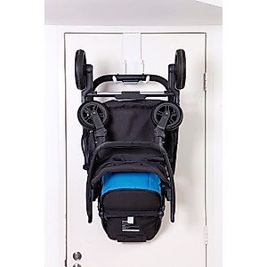 Dreambaby Strollerbuddy StrollAway Over The Door Baby Stroller Hanger – Heavy Duty Metal Hook Organizer with 50lbs Load Capacity – Model L256