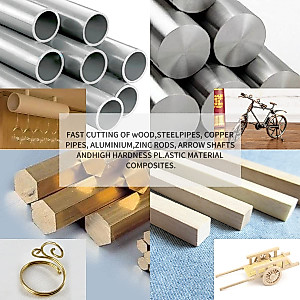 FULLHOLD 110v Mini Miter Cut-Off Saw Max 45 Degrees Cutting For Crafts Wood Copper Plastic Acrylic Aluminum Model Making (Black)