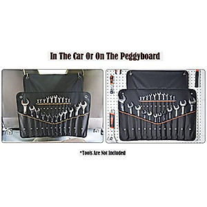 22-Pockets Wrench Roll, 0.25-1.25" Wrench-Set Tool Roll, Wrench roll bag, Tool wrap, Wrench bag, Wrench wrap, Wrench sleeve, Wrench pouch, Wrench tool roll, Wrench holder bag, Wrench roll up organizer
