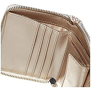 GUESS Cessily Small Zip Around Wallet, White Multi