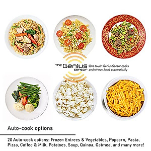 Panasonic Oven with Cyclonic Wave Inverter Technology, 1250W, 2.2 cu.ft. Countertop Microwave with Genius Sensor One-Touch Cooking – NN-SD975S (Stainless Steel/Silver), Stainless