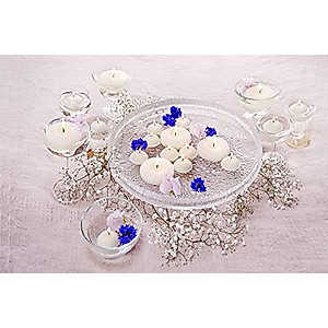 Bolsius Unscented 1.75" Floating Candles – Set of 40 White Floating Candles – Cute and Elegant Burning Candles – Candles with Nice and Smooth Flame – Party Accessories