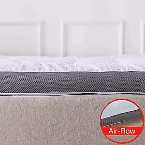 BEIVIG Mattress Topper Full Mattress Pad Protector - Quality Plush Luxury Down Alternative Pillow Top - Extra Thick Mattress Cover(Full Size), White