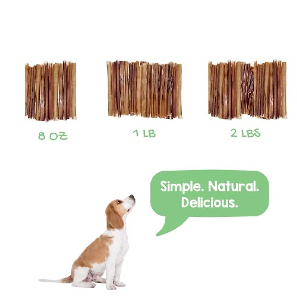 Nature Gnaws Mixed Bully Sticks for Small Dogs - Premium Natural Tasty Beef Bones - Simple Long Lasting Dog Chew Treats - Rawhide Free - 6 Inch