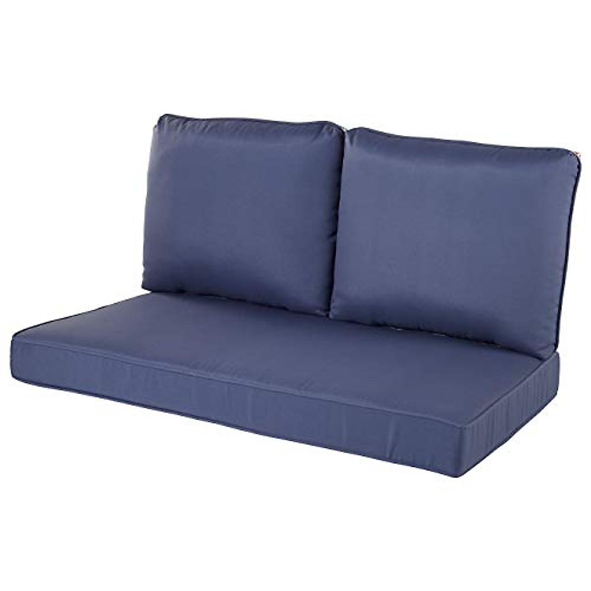 Quality Outdoor Living 46 x 26 Loveseat Cushion, 46x26, Ch Blue Floral 8 Sq Ft