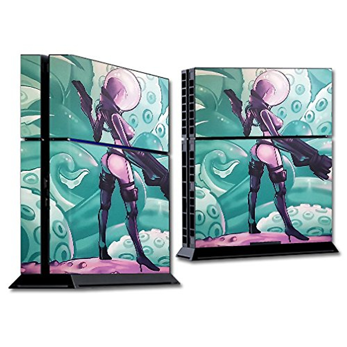 MightySkins Skin Compatible with Sony PS4 Console - Tentacle Invasion | Protective, Durable, and Unique Vinyl Decal wrap Cover | Easy to Apply, Remove, and Change Styles | Made in The USA