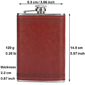 Hip Flask for Alcohol Whiskey Liquor Flask 9 oz with Funnel Personalized Wine Drinking Flasks