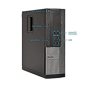 Dell Optiplex 9010 SFF Desktop Computer (Intel Quad-Core I7-3770 3.4GHZ, 8GB RAM, 240GB SSD, DVD, VGA, DISPLAYPORT, WiFi, Windows 10 Professional) (Renewed) (9010 I7 SFF)