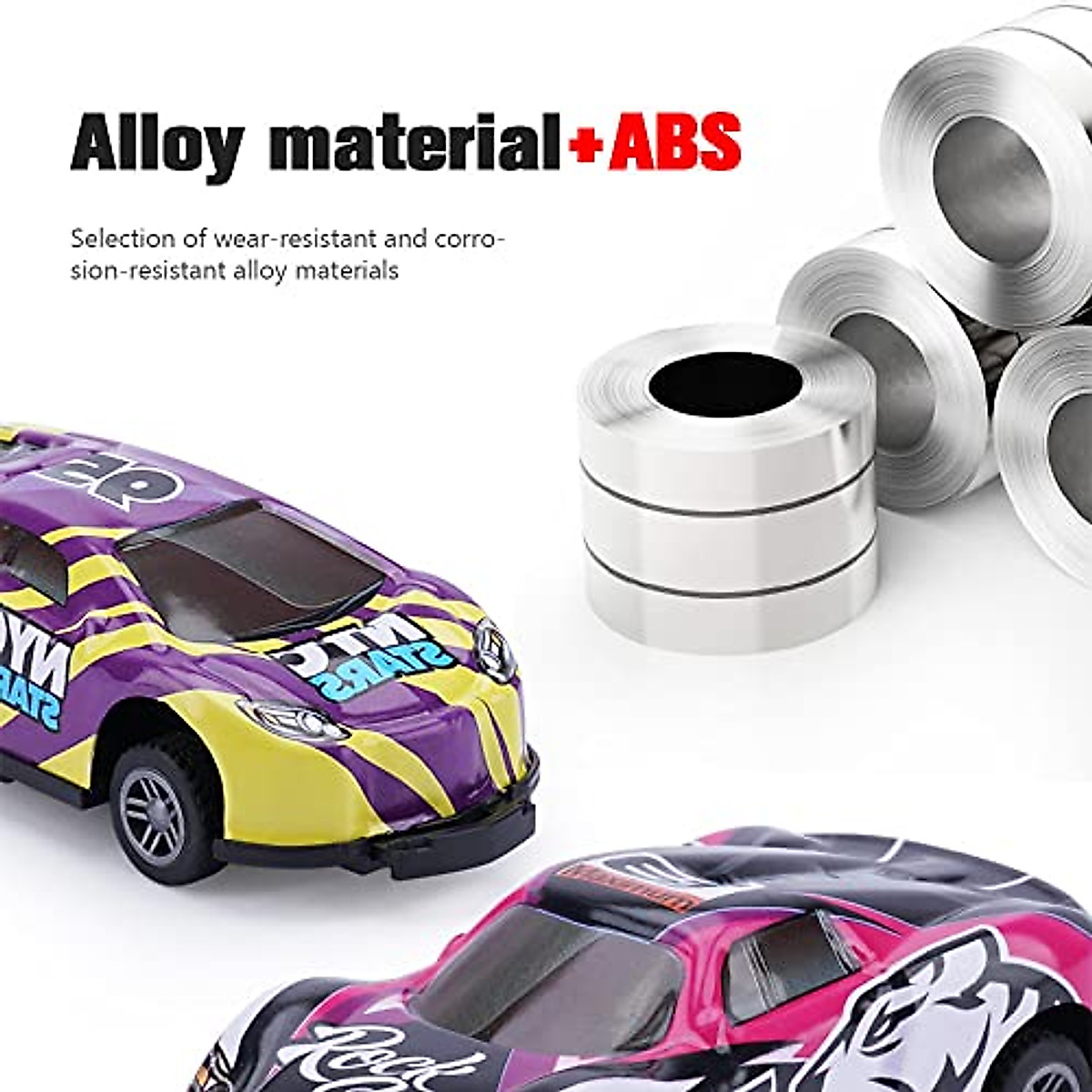 Children's Stunt Alloy Toy Car, 360° Flip Jumping Stunt Toy Cars Kids Stunt Alloy Car Set, Pull Back Catapult Toy Cars Mini Model Cars for Kids, Pull Back Vehicles Diecast Cars Models (6 Pcs/Set)