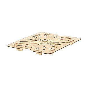 Cambro 20HPD150 H-Pan High Heat Drain Shelf, Amber, 1/2 Size