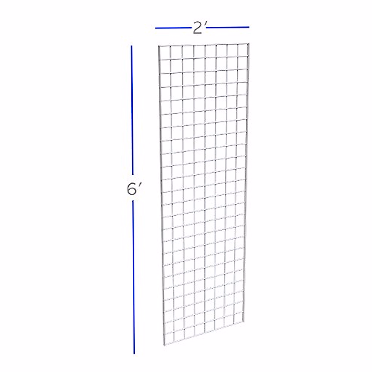 24" x 72" Commercial Grade Gridwall Panels, Set of 2 - White
