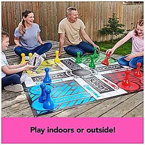 Giant SORRY Classic Family Board Game Indoor Outdoor Retro Party Activity Summer Toy with Oversized Gameboard, for Adults and Kids Ages 6 and up
