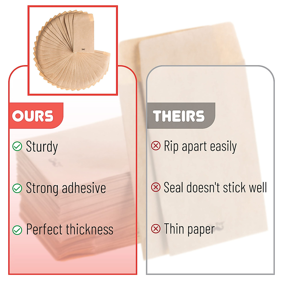 Mr. Pen- Kraft Coin Envelopes, 2.25" x 3.5", 100 Pack, Kraft Envelopes, Seed Envelopes, Small Envelopes, Gift Card Envelopes, Mini Envelopes, Key Envelopes, Seed Packet Envelopes, Stamp Envelope