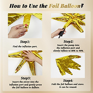 Red Black and Gold Balloons Garland Arch Kit, Red and Black Party Decorations with Gold White Balloons Confetti Latex Balloons for Graduation Anniversary Casino Movie Night Birthday Party Decorations