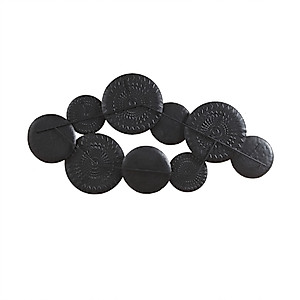 Madsion Park Wall Art Living Room Décor Legion Metal Plates Carving, Home Accent Modern Inspired Dining, Bathroom Decoration Ready to Hang Panel for Bedroom, 47.24" W x 24.02" H, Multi