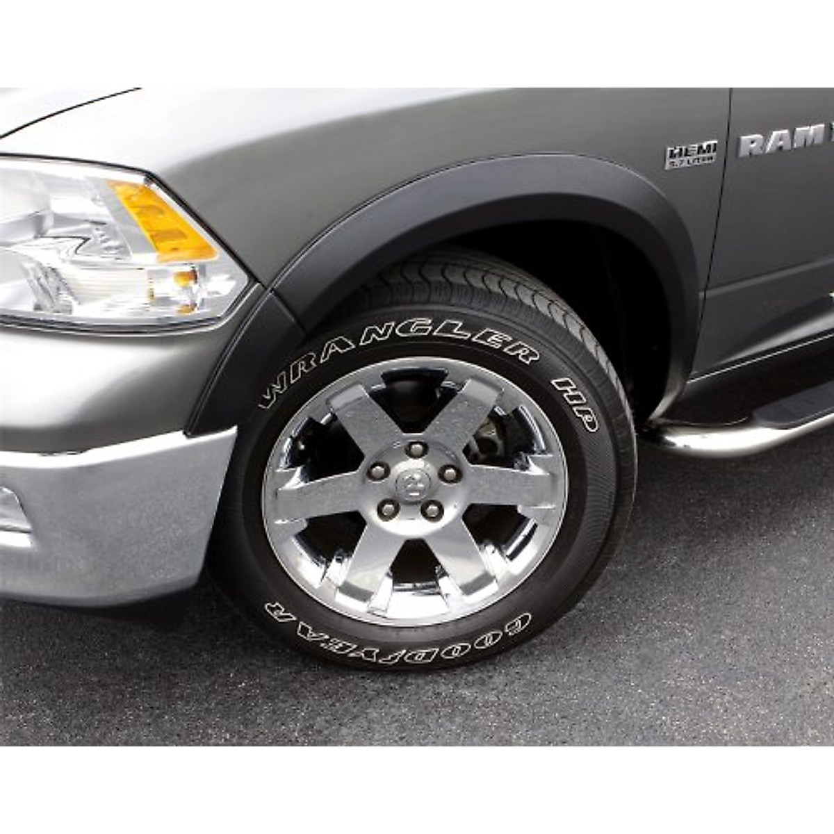 Lund SX204T Elite Series Black Sport Style Textured Front and Rear Fender Flare - 4 Piece