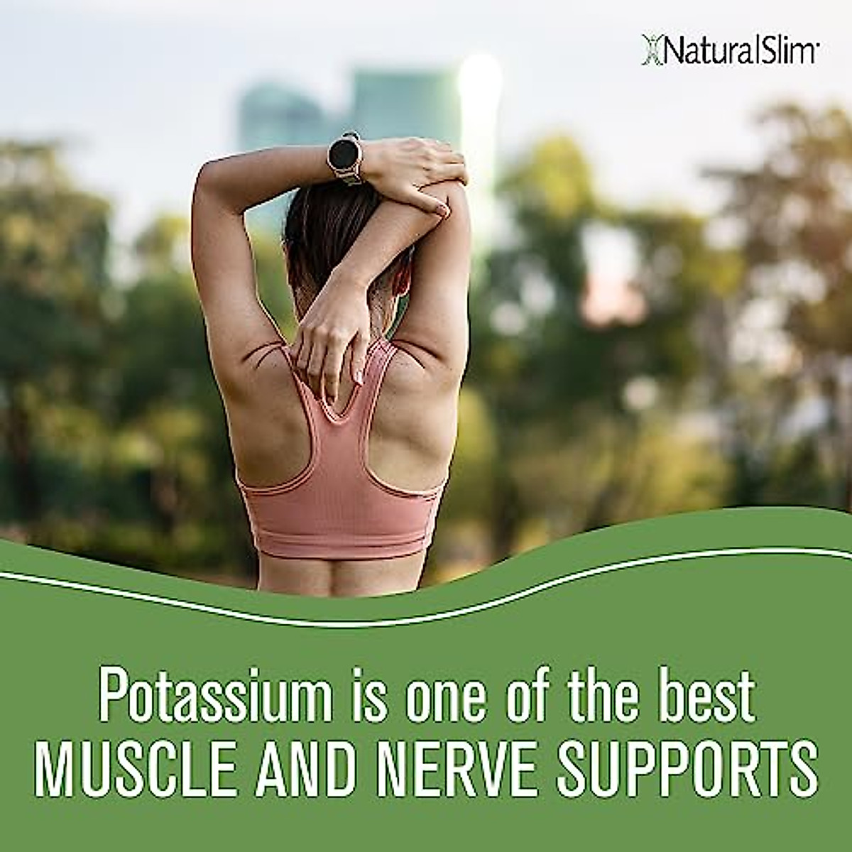 NaturalSlim Kadsorb Natural Potassium Citrate - Supports Electrolyte Balance & Normal PH, Non-GMO & Gluten-Free, Absorbable Potassium Supplement with Essential Minerals - 99 mg 400 Capsules