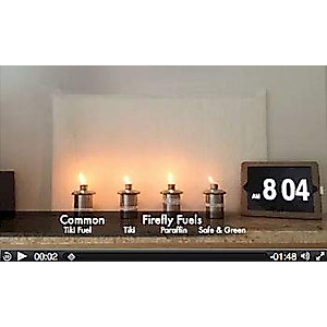 Non-Toxic, Biodegradable Citronella Tiki Torch Fuel - Odorless Oil - Significantly Longer Burn - Lower Smoke - 1 Gallon