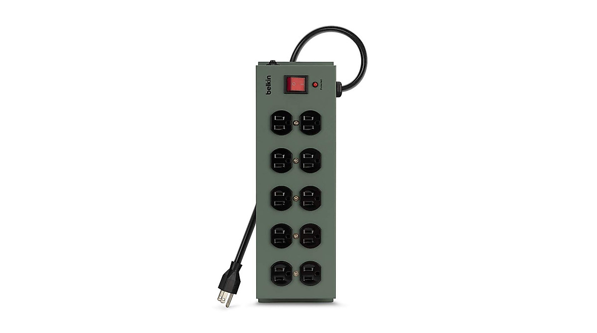 Belkin Power Strip Surge Protector with 10 Outlets & 15ft Heavy Cord