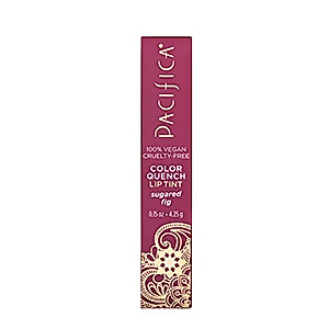 Pacifica Beauty, Color Quench Tinted Lip Balm, Sugared Fig, Coconut Oil, Cocoa Seed Butter, Vitamin E, Moisturizer, Dry Cracked Skin, Talc / Mineral Oil / Paraben Free, Vegan & Cruelty Free