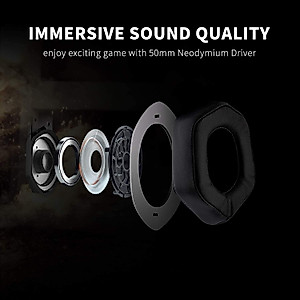 Gaming Headset, BestOff GAMV3 Stereo Wired Gaming Headphones Super Bass Over Ear Headphones with Surround Sound, LED Light and Noise Reducing Microphone,Compatibility with PS4,PC