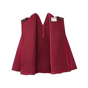 Women’s Easy Dressing Open Back Adaptive Half Zip Tracksuit Top - Wine 2XL