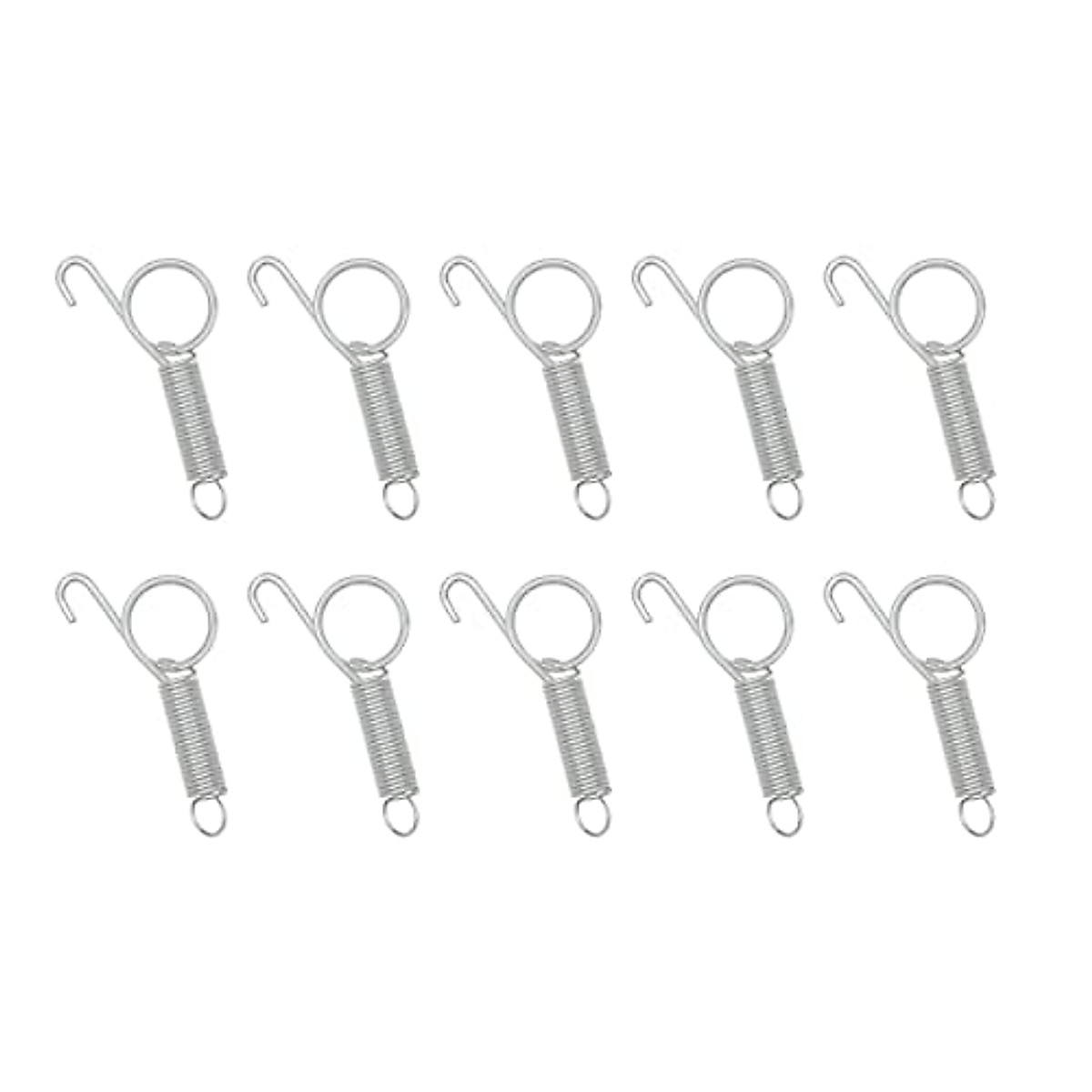 10 Pack Rabbit Cages Door Metal Finger Spring Latch Hook Multi-Functional Pet Cages Door Spring Latch for Fixing Small Animal, Rabbit, Dog, Cat, Parrot, Guinea Pig,Squirrel, Pet Cage Door
