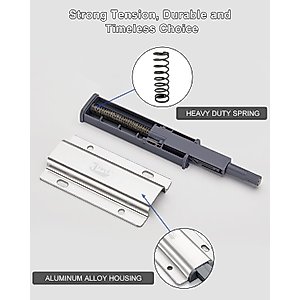 Magnetic Push Latches for Cabinets Jiayi 10 Pack Push to Open Door Latch Heavy Duty Touch Latches Kitchen Door Push Release Latch for Drawer Closure Push Catch Press Out Cabinet Hardware