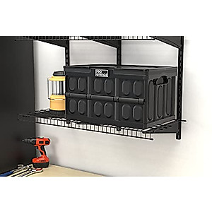 ClosetMaid ProGarage 12 Quart Utility Storage Tote Container, Black