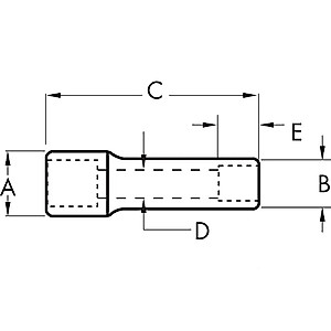Crescent 1/4" Drive 6 Point Deep Metric Socket 10mm - CDDS17N