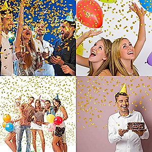 Confetti Poppers Cannons for Wedding Birthday Graduation Baby Shower Anniversary Christmas New Year's Kids Fun Party Supplies Decorations and Favors (Gold)