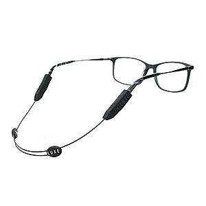 Luxe Performance Glasses Strap - Durable Eyewear Retainer, Sunglasses Strap, Eyeglasses Strap - Adjustable Cable Strap for Active Lifestyle, High Tension, No Tail, Temple Grip