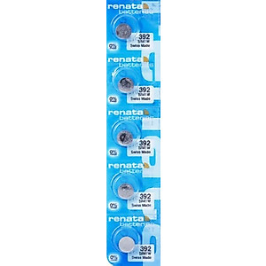Renata Batteries 392 Silver Oxide Watch Battery (5 Pack)