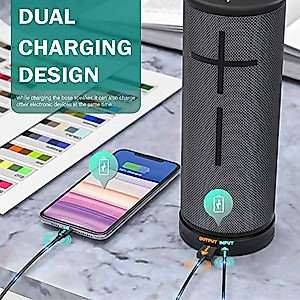 TUSITA Power Up Charging Cradle Compatible with Ultimate Ears Boom 3, Megaboom 3, Blast, Megablast - USB Charger Dock Cable 5ft / 150cm - Bluetooth Speaker Accessories