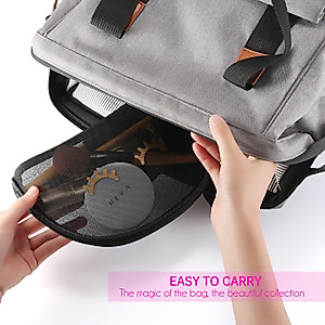 Cosmetics Bag, See Through Makeup Bag/Organizer, Stylish Eyelashes, 9x6 pouch, Mesh Travel Accessories Organizer by Charmonic (Black)