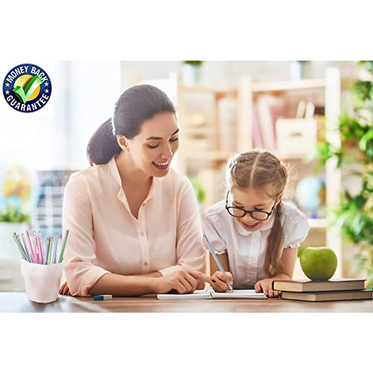 ECOTREE Pencils #2 HB Pencils Pre-sharpened Pencils Number 2 Pencils Rainbow Pencils Recycled Pencils Eco Pencils with Erasers 12 Pack