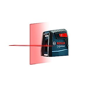 BOSCH GLL30 30ft Cross-Line Laser Level Self-Leveling with 360 Degree Flexible Mounting Device