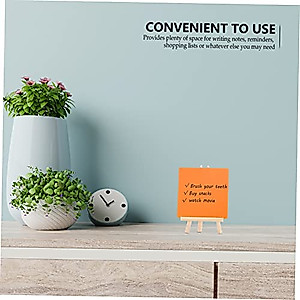 STOBOK 2pcs Color Blackboard Standing Easel Menu Chalkboard Desktop Easel Small Pictures Easel Stand Chalkboard Wood Stand Desk Signs Chalkboard Ornament Wood Chalkboard with Stand Donut