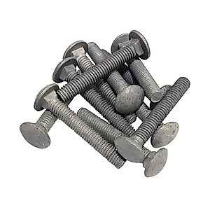 3/8" - 16 x 2-1/2" Carriage Bolt | Round Head| Hot Dip Galvanized | 130pcs Box