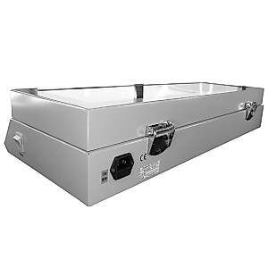 Premiere Large Slide Warmer with a hinged Aluminum Lid, Digital Temperature Control, and Easy Cord Removal for Cleaning, 66 Slide Capacity