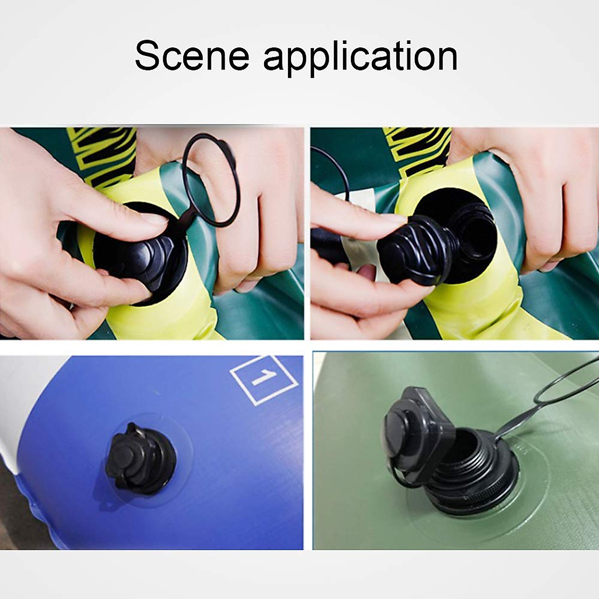 2Pcs Spitfire Tube Valve Replacement, Kayak Intex Inflatable Boat Replacement 0ne-Way Inflation Boat Spiral Air Plugs for Inflatable Raft Boat Kayak Intex Kayak Replacement Parts