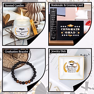 Wenyueyan Graduation Gifts: 20oz Tumbler, Jewelry Dish, Bracelet, Candle, Bookmark, Bath Bomb, Graduation Frames, Congrats Grad