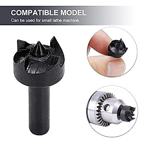 iayokocc Wood Lathe Turning Spur Cup Center, Thimble Drill Bit Live Center, Mini Lathe Machine Drill Chuck, Plum Blossom Thimble Drill Bit for Woodworking