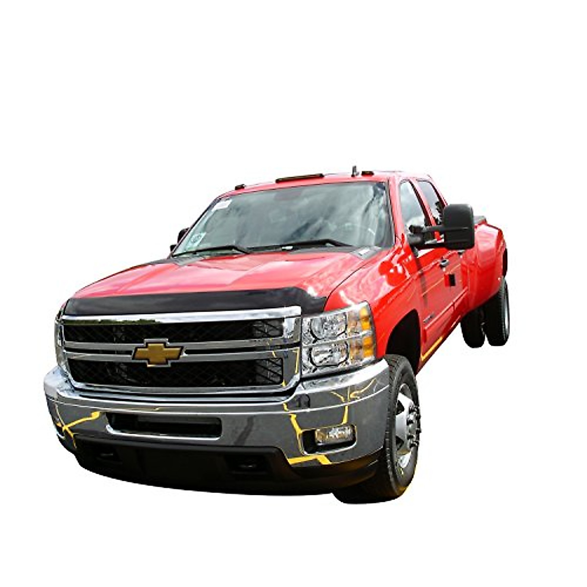 Auto Ventshade [AVS] Aeroskin Hood Protector | 2011 - 2014 Chevrolet Silverado 2500HD, 3500HD, Low Profile/Flush - Smoke | 322030