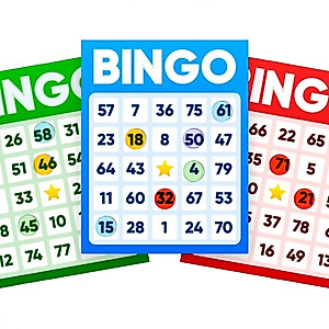 Sukh 500pcs Bingo Chips for Bingo Games Colored Bingo Markers Chips Loteria Mexican Bingo Fichas De Bingo Plastic Poker Chips Pokeno Board Game Transparent Math Counters Game Pieces for Classroom