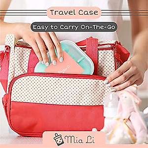 Mia Li Toddler Utensils Set - First Training Self Feed Silicone Baby Utensils - Bpa Free Anti-Choke Baby Spoon and Toddler Fork Utensils Set -100% Food Grade Toddler Spoons and Forks