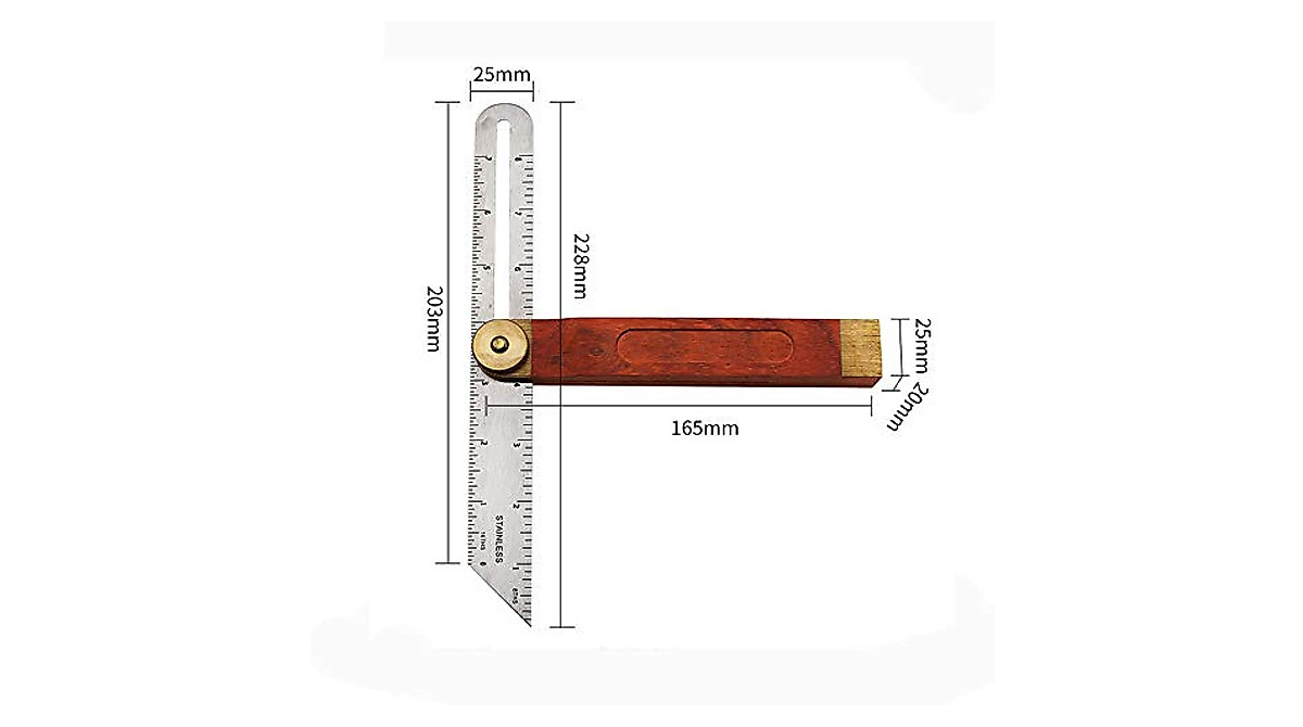 360° Sliding T-Bevel Protractor for Accurate Measurements
