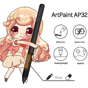 GAOMON S620 Graphics Tablet 6.5 x 4 Inches Pen Tablet with 4 Express Keys and Battery-Free Pen for Digital Drawing and Gaming on Windows&Mac OS & Android Device