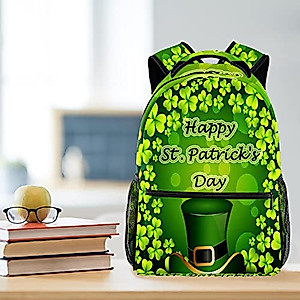 Travel Backpack,Carry On Backpack,st.patrick's day and hat,Hiking Backpack Outdoor Sports Rucksack Casual Daypack